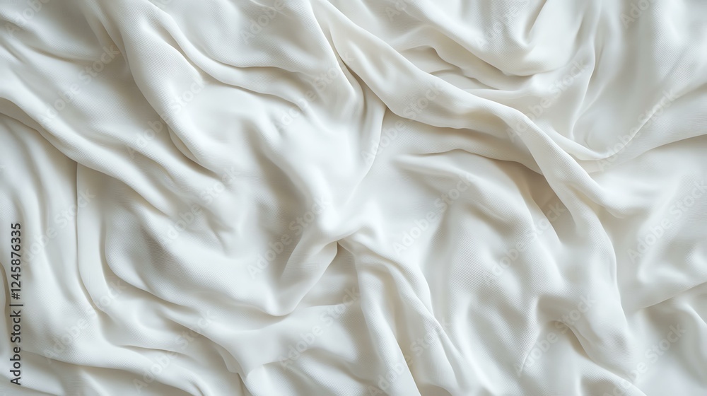 A high-resolution photo of a white plush textured background, captured ...
