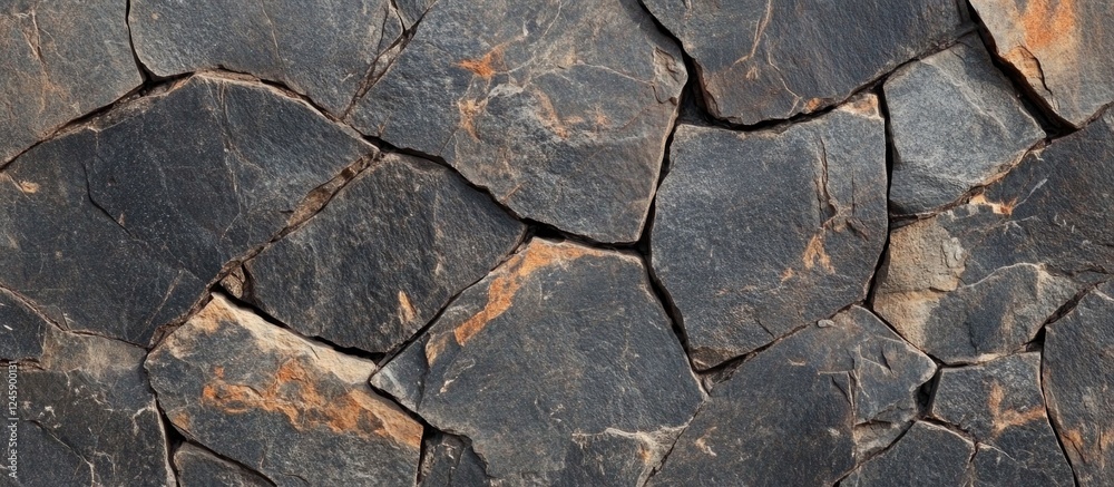Granite and basalt stone texture background showcasing cracked and ...