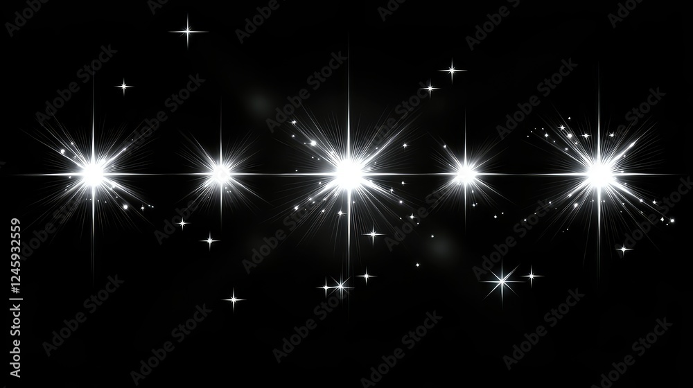 Light glow effect stars bursts with sparkles isolated on transparent background., on white ...