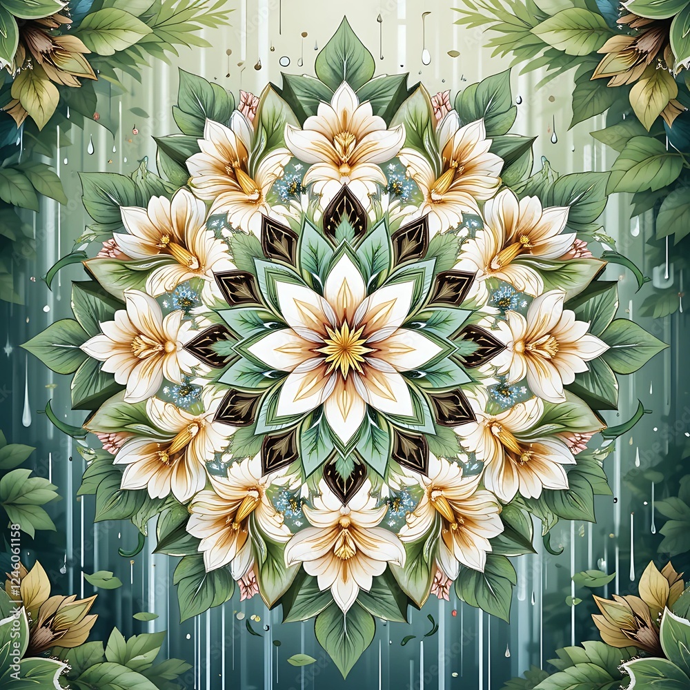 Latest trending seamless mandala art design with intricate high-quality ...