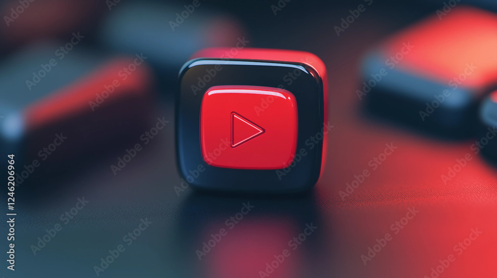 Ilustración de Stock YouTube Subscribe Button Animation with Green ...