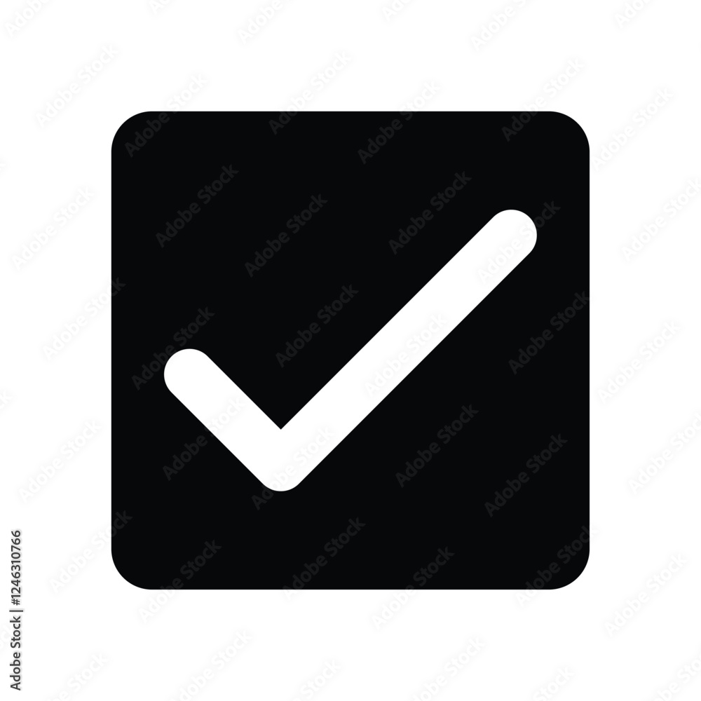 Check mark, Black Tick mark, Accepted, Approved, Yes, Correct, Ok ...