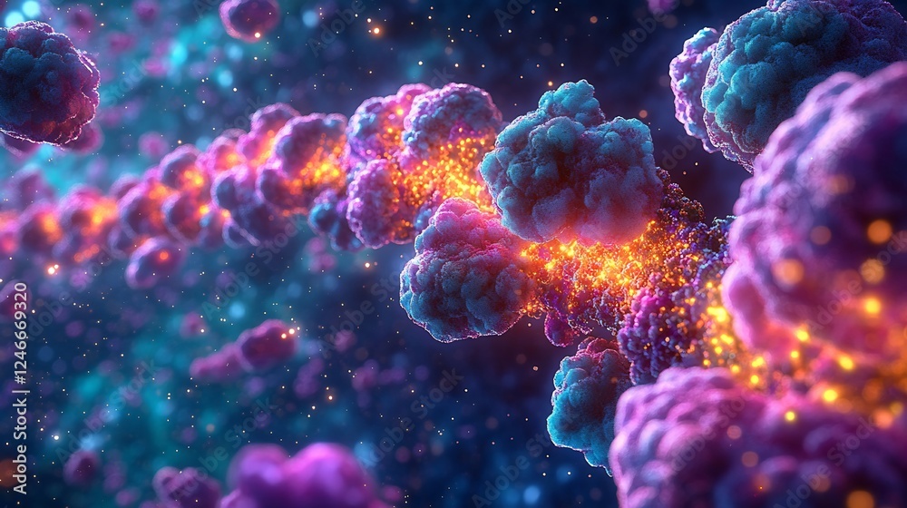 Transcription initiation a eukaryotic cell showing RNA polymerase ...