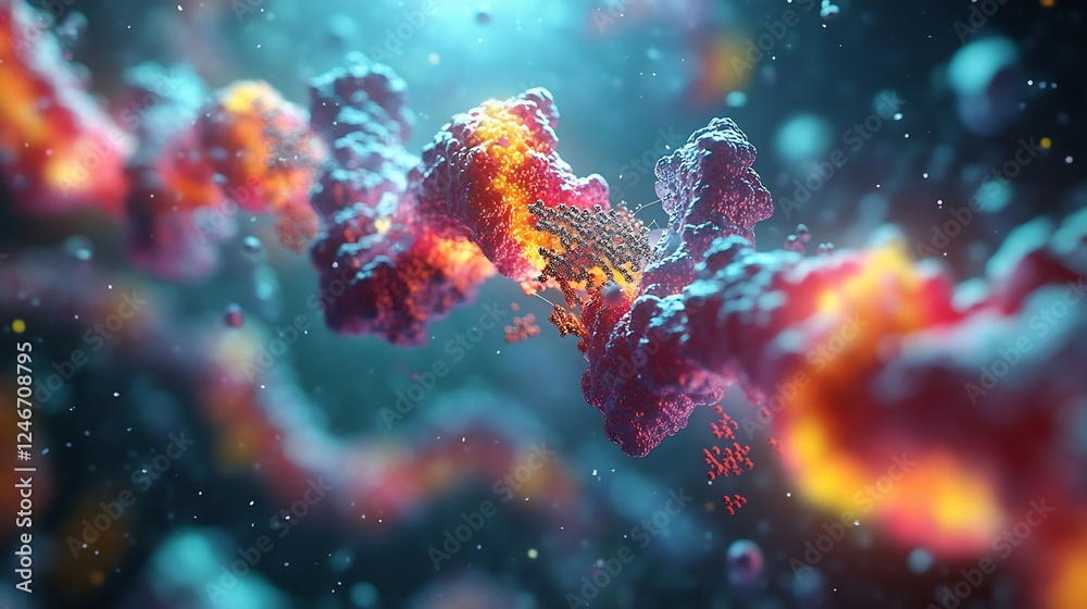 Transcription Initiation RNA Polymerase Binding to a Promoter for mRNA ...