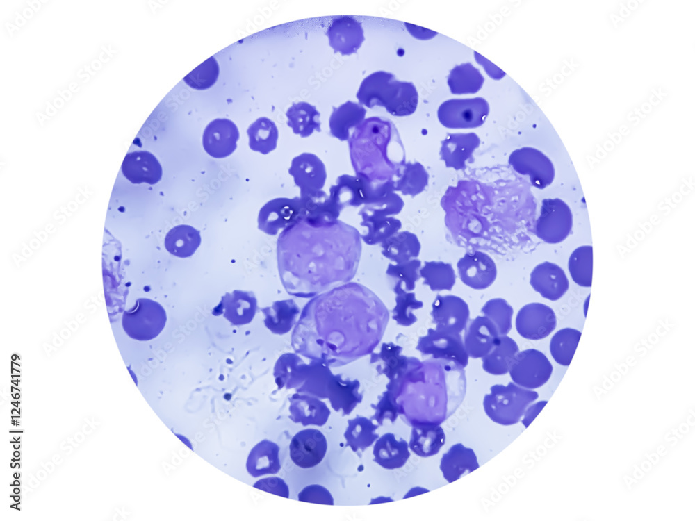 Acute leukemia, ALL (Acute lymphoblastic leukemia) peripheral blood ...