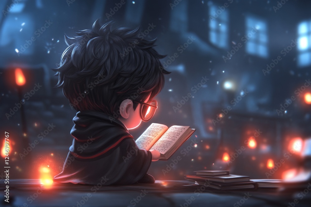 A 8-bit pixel art of a historian examining ancient scrolls in a tiny ...