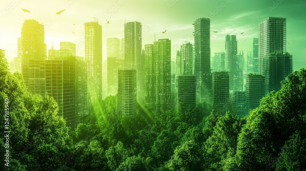 Green cities use technology to protect the environment and promote ...