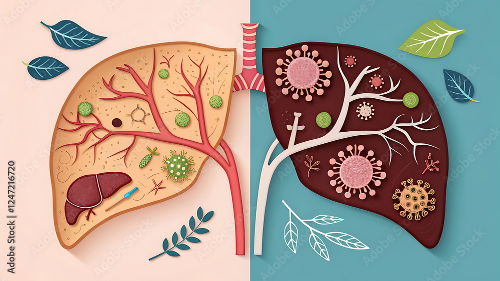 Stages of liver damage infographic medical scheme with arrows vector ...
