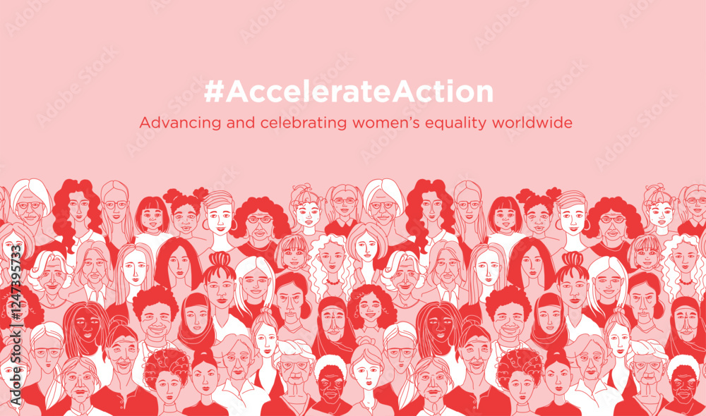 Diverse Women Illustration for International Women's Day Campaign # ...