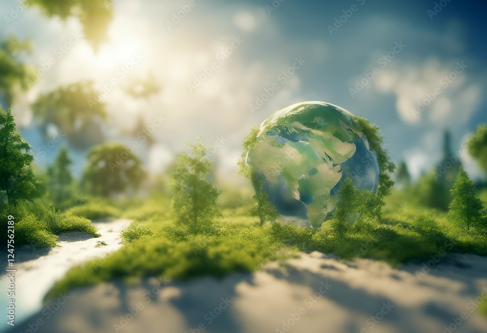 3d world environment 5 concept map earth one day design background text ...