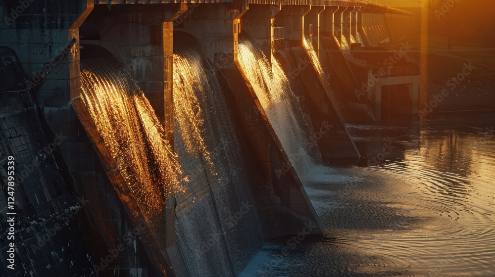 Dams: Concrete is used to build dams that regulate water flow, store ...
