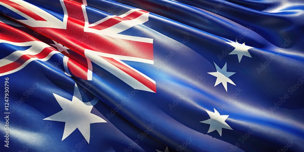 Realistic Australia Flag Waving 4K Seamless Loop Video - High ...