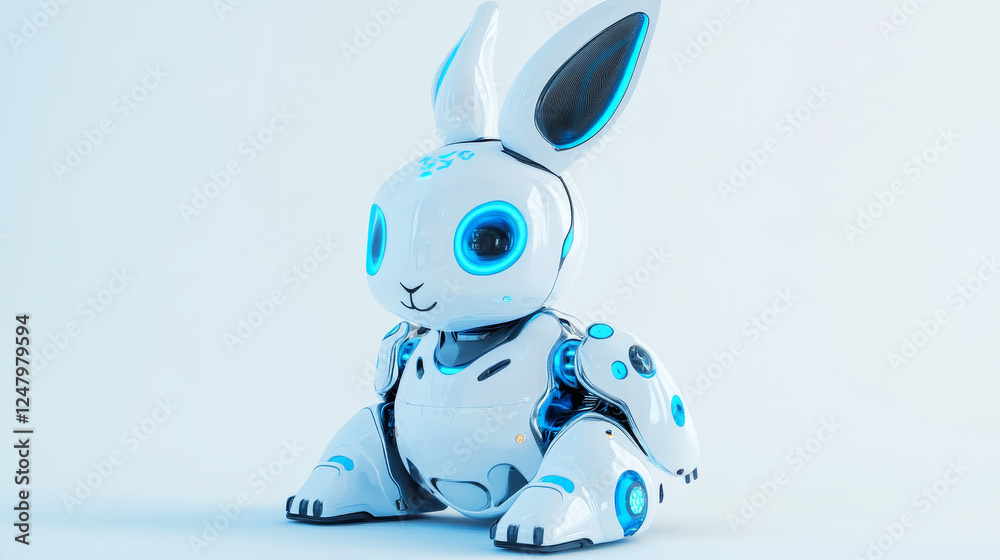 Cute ai robot level evolution vector tech character. Technology upgrade ...