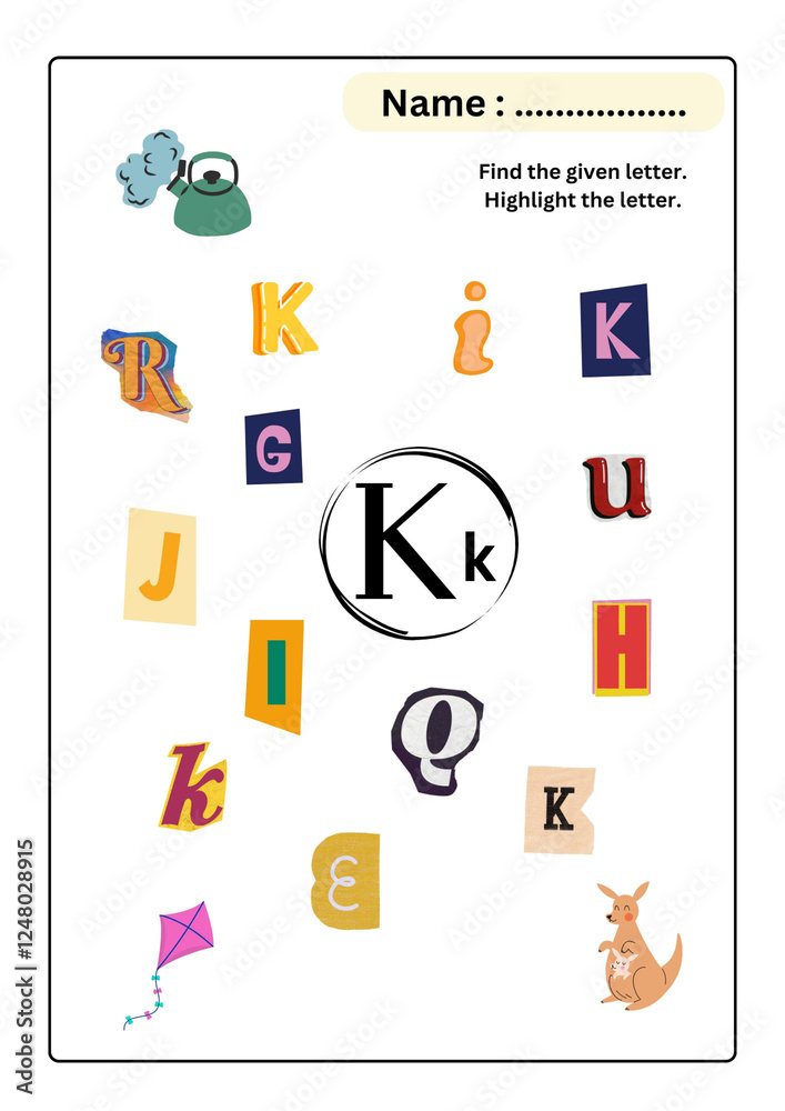 Alphabet Hunt! Alphabet Recognition Activity for All 26 Letters Stock ...