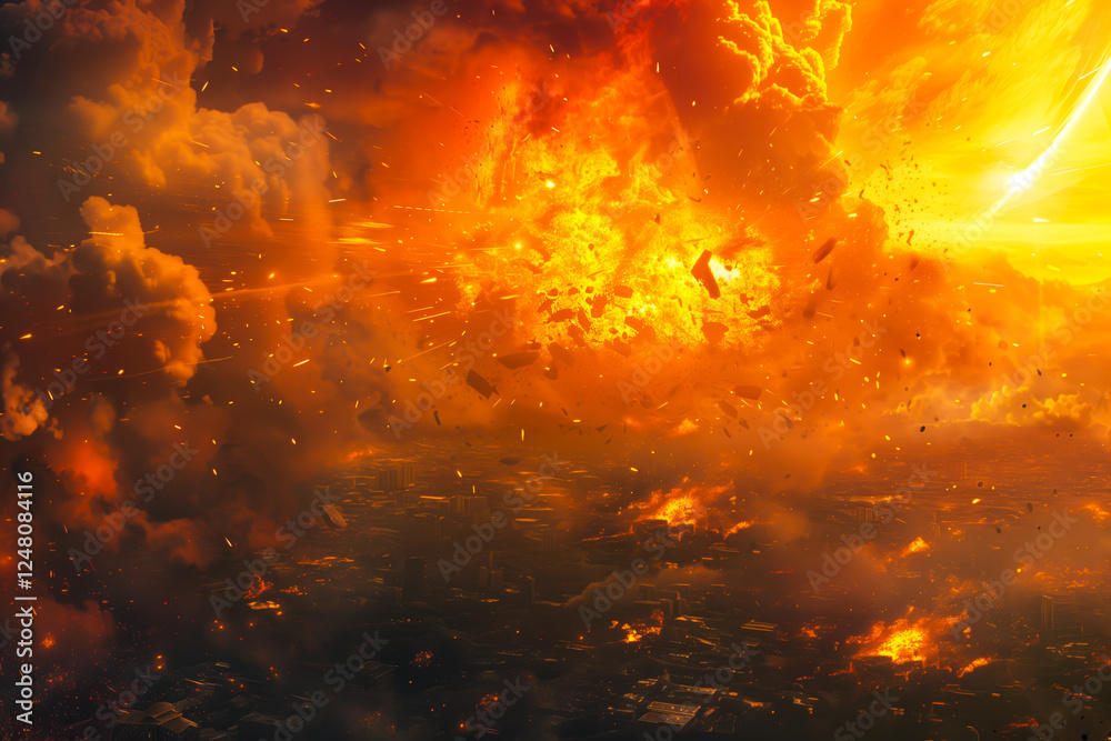 The End of the World Apocalyptic Epic Scene Spectacular 3D Art ...