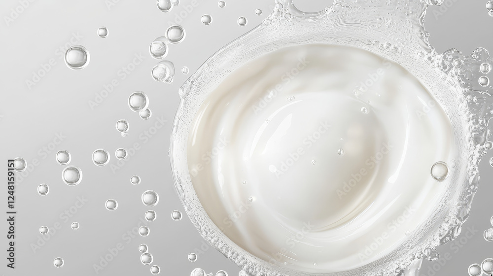 Clear liquid serum texture with bubble. Cosmetic gel drop png on ...