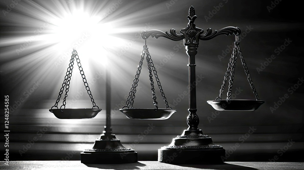 Scales of Justice: A Symbol of Law, Balance, and Equality. A powerful ...