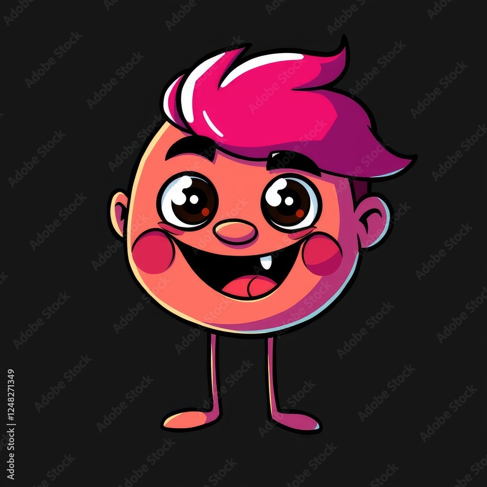 Funny icon images, Funny cartoon images, Cheerful Cartoon Emoji with ...