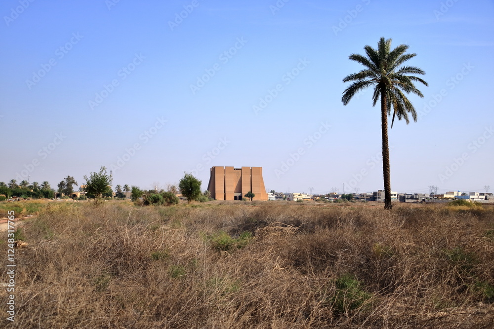 Ctesiphon near Baghdad, Bagdad, Iraq, building in opposite of the ...