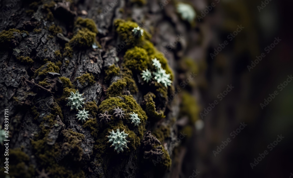 4k ultra hd macro of textured tree bark with moss and lichen 4k ...
