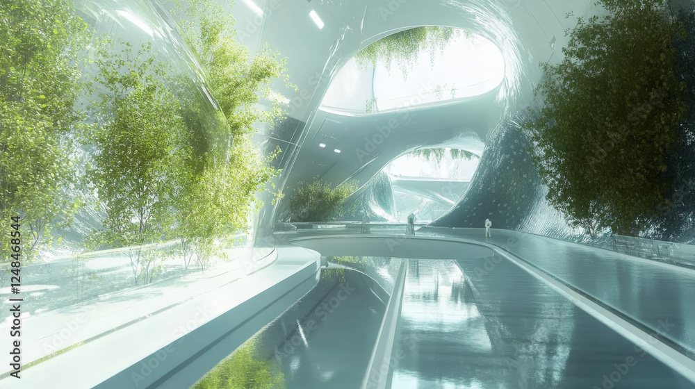 360 degree full panorama environment map of futuristic space station ...