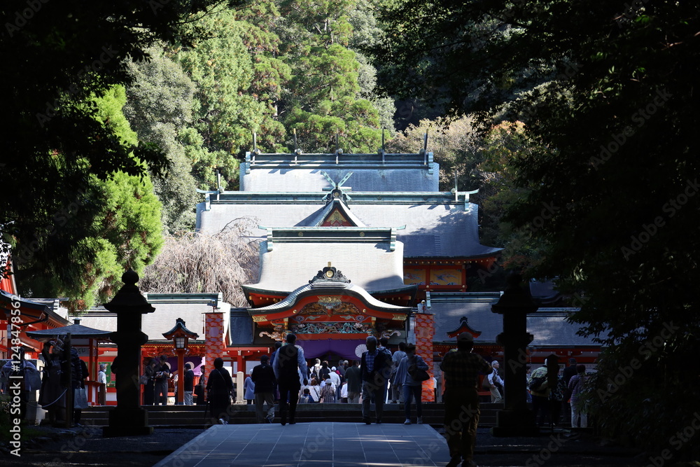 Kirishima Jingu Shrine: Ancient Shinto Architecture in Japan Stock ...
