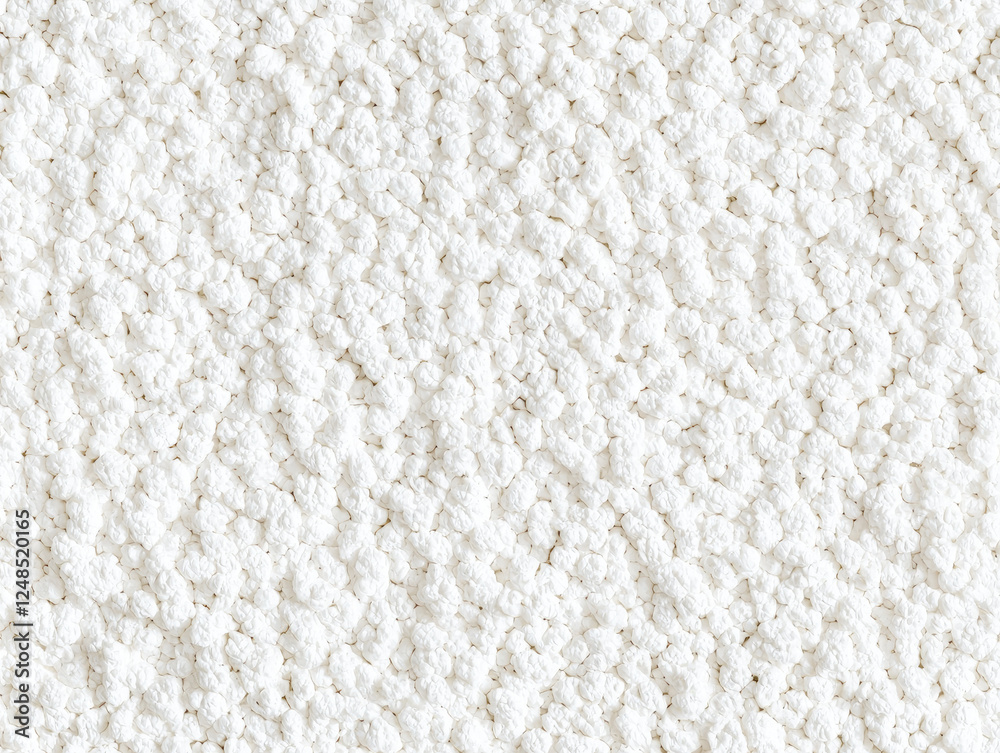 White textured surface with seamless pattern, resembling rough plaster ...