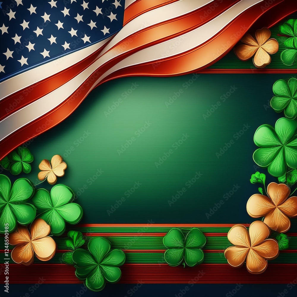 Generated image Elegant background for the first day of the month Irish ...