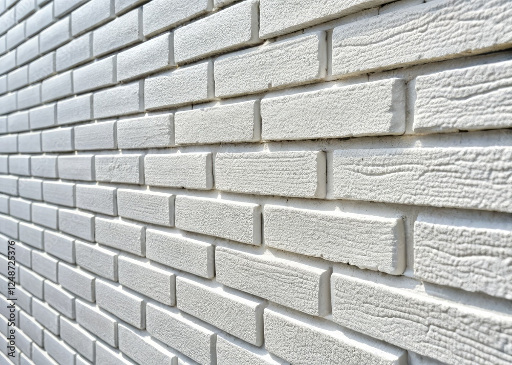 Seamless white brick wall texture: clean linear pattern, perfect ...
