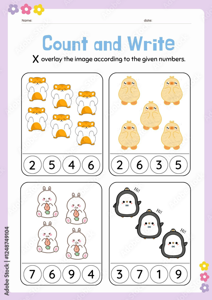 Learn, Numbers, Counting, Math, Education, Write, Draw, For Kids ...