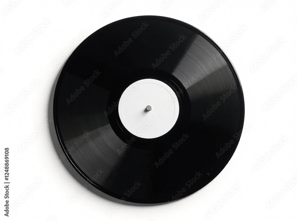 Retro Black Square Vinyl Record Album Cover - High Resolution AI Art ...