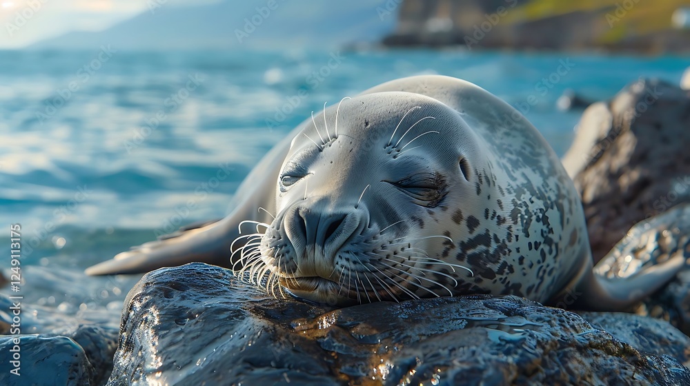 The monk seal is a rare, endangered marine mammal found in the ...