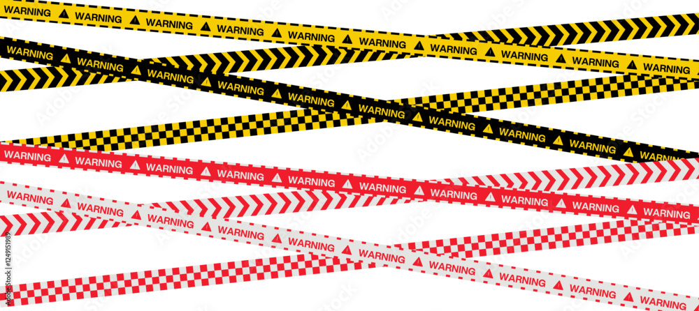 Warning Caution Sign Stripes - Seamless Design with Included Brushes ...