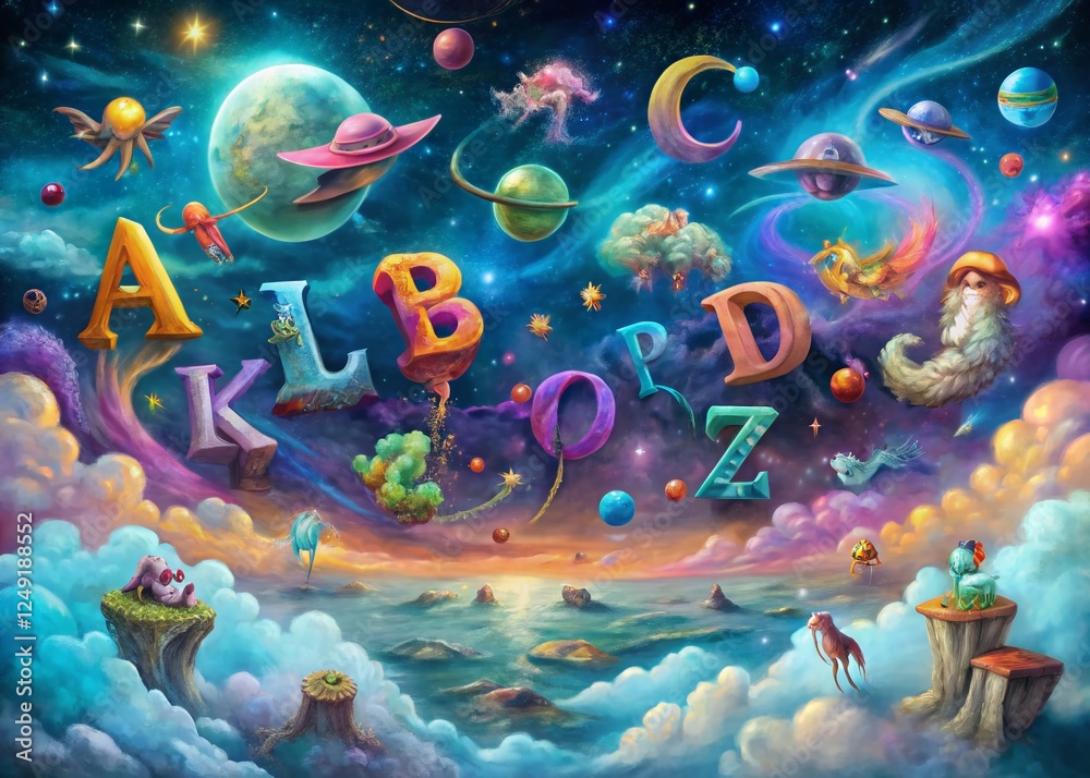 Surreal Alphabet Tracing Practice: A to Z Uppercase & Lowercase Letters ...