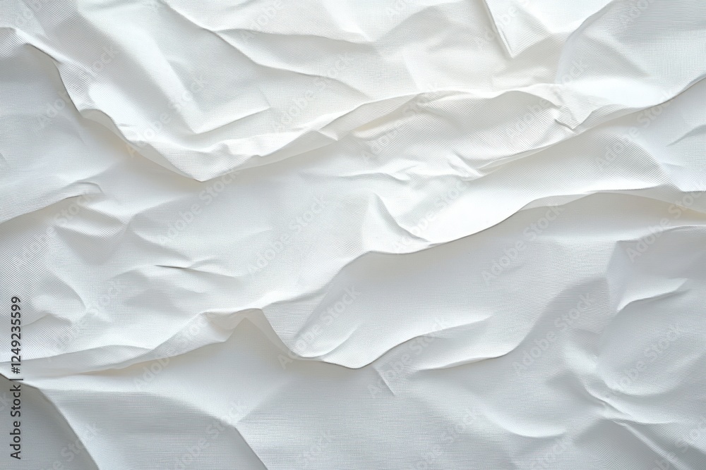 abstract design white crumpled paper texture minimalist background soft ...