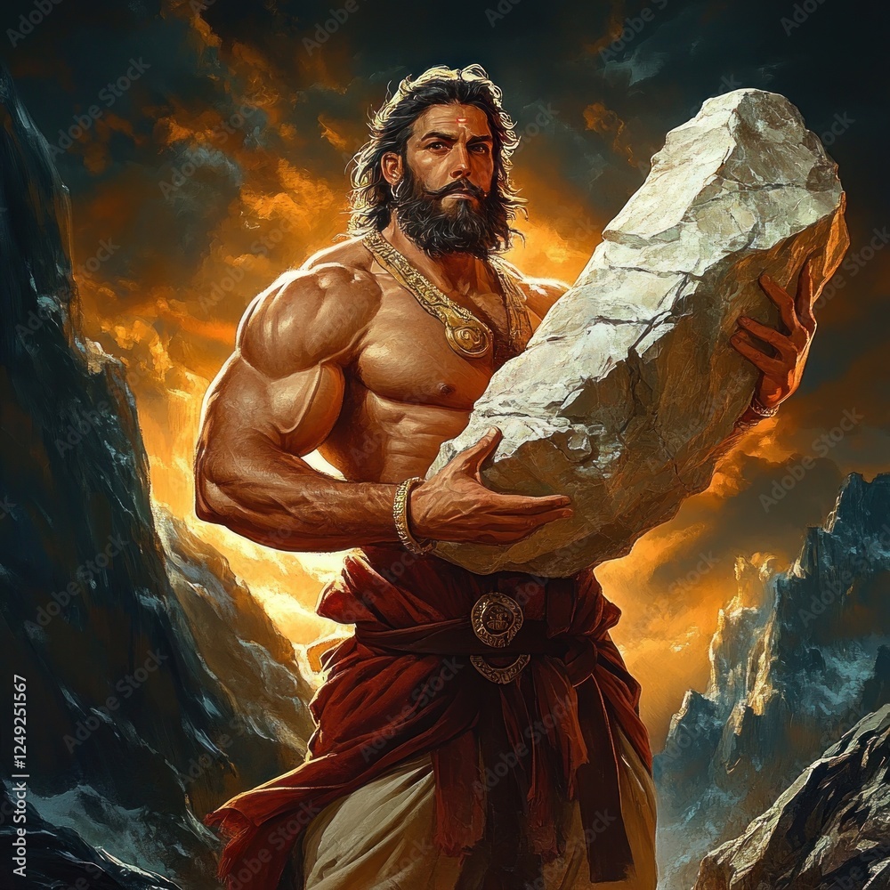 Hanuman the Mighty Hero of Hindu Mythology Stock Photo | Adobe Stock