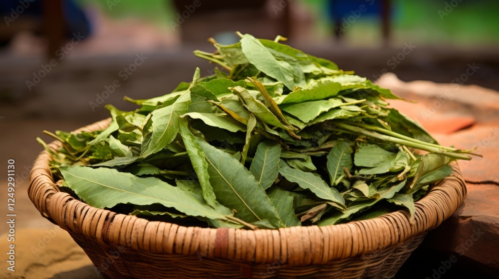 Stock-Foto „Khat Leaves: Exploring the Arabian Stimulant Drug as a ...