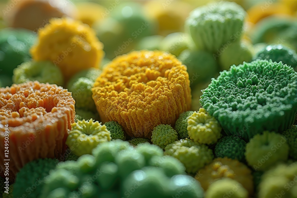 Cellulases and pectinases breaking down plant cell walls showcasing ...