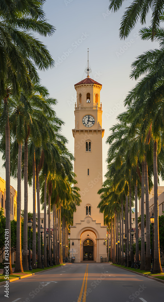 Boca Raton's Iconic Clock Tower: A Palm-Framed Paradise & Timeless ...