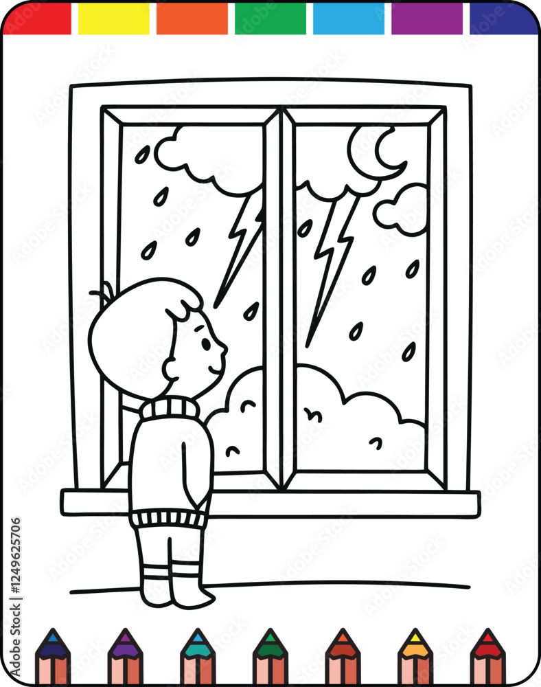 Earthquake Fun: Natural Disaster Coloring Page for Kids, Tornado ...