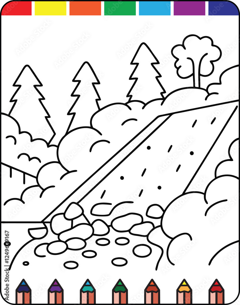 Earthquake Fun: Natural Disaster Coloring Page for Kids, Tornado ...