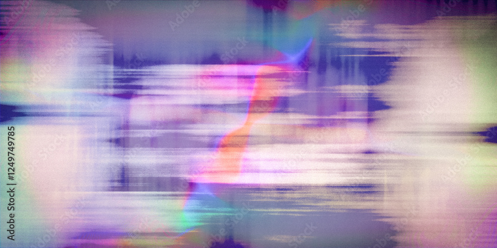 Glitch-style abstract digital background with distorted RGB color ...