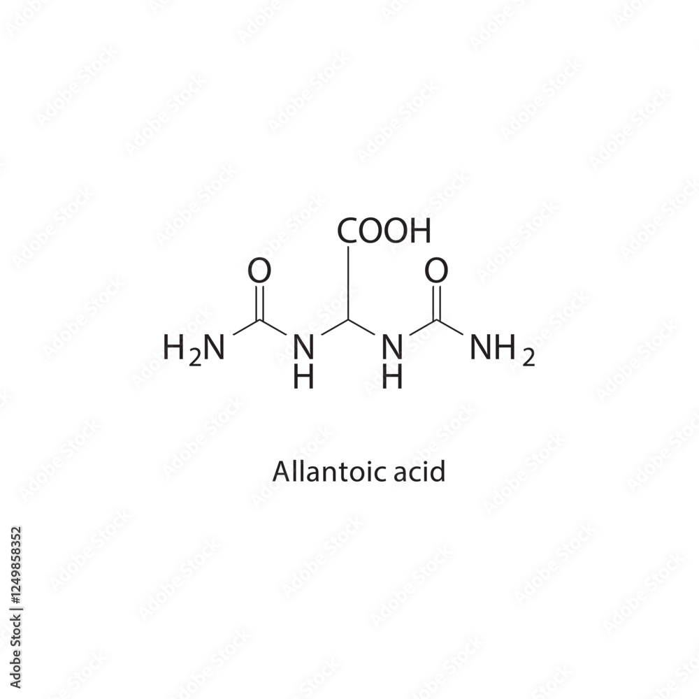 Allantoic acid skeletal structure.Naphthoquinone compound schematic ...
