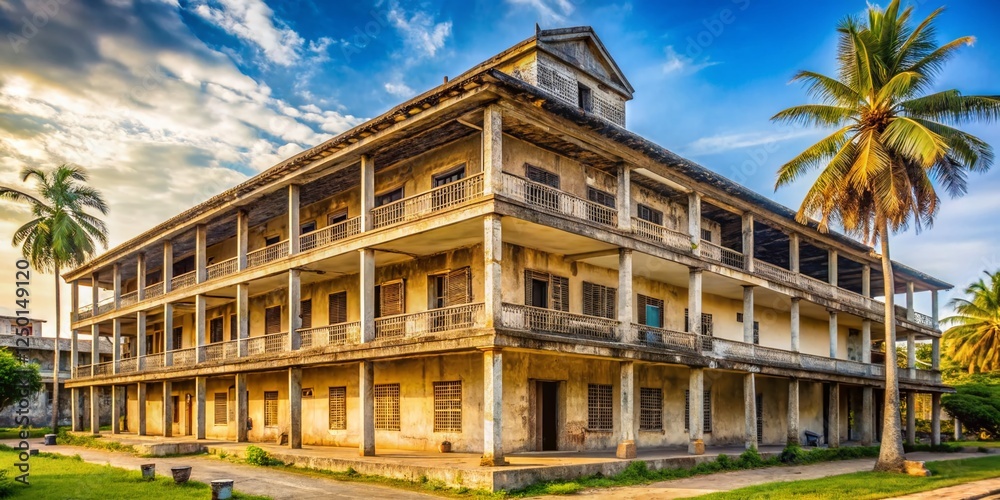 Cambodia Phnom Penh Tuol Sleng Genocide Museum - Haunting Architecture ...