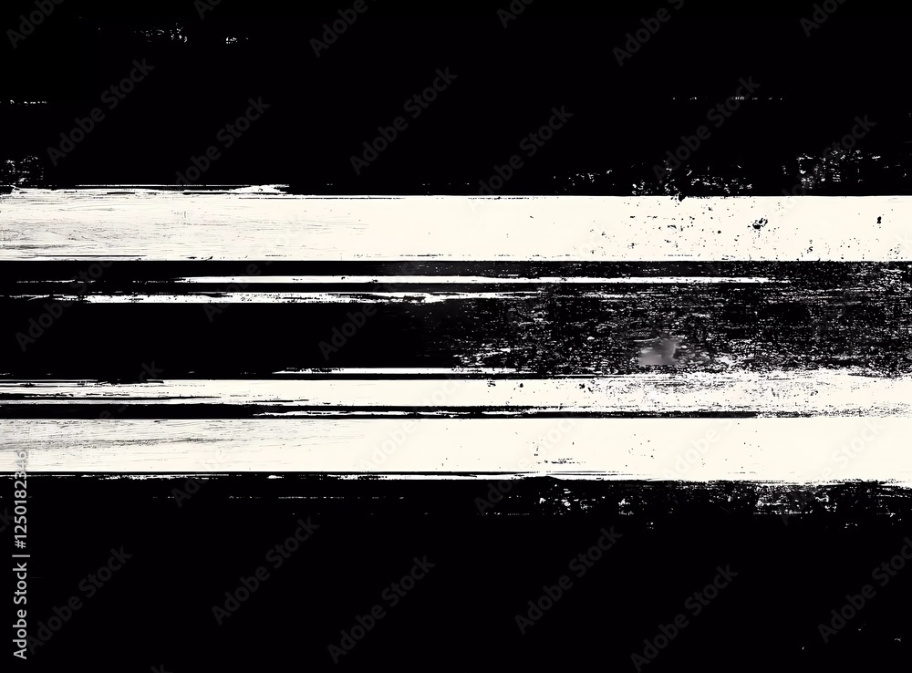 Black and white background, digital glitch effect, pixelated design ...
