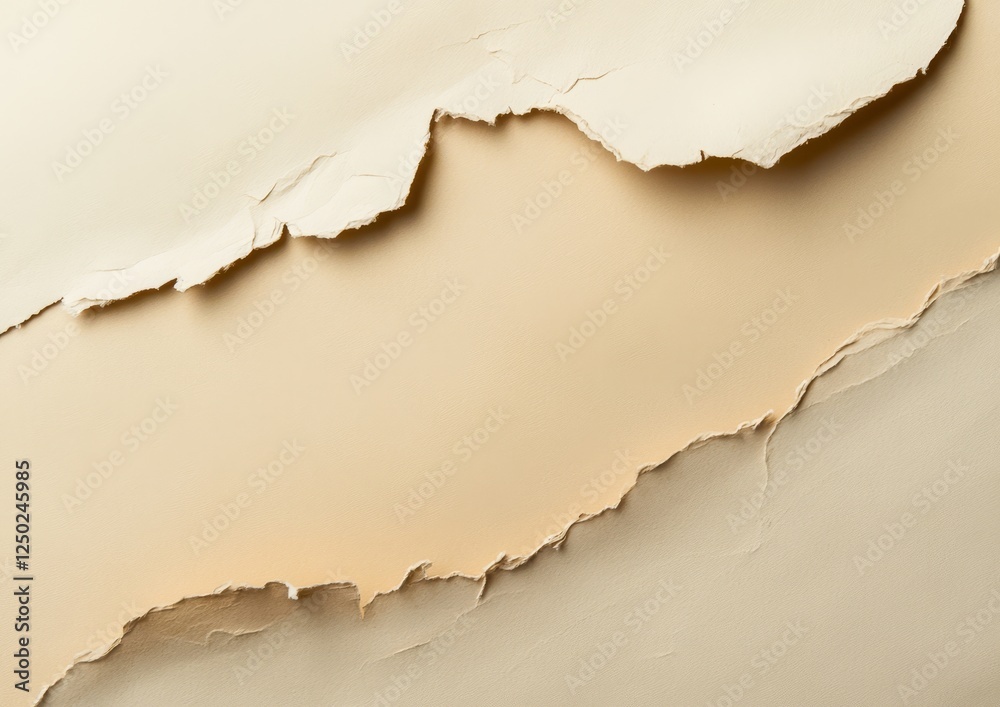 Ripped beige paper texture background Stock Photo | Adobe Stock