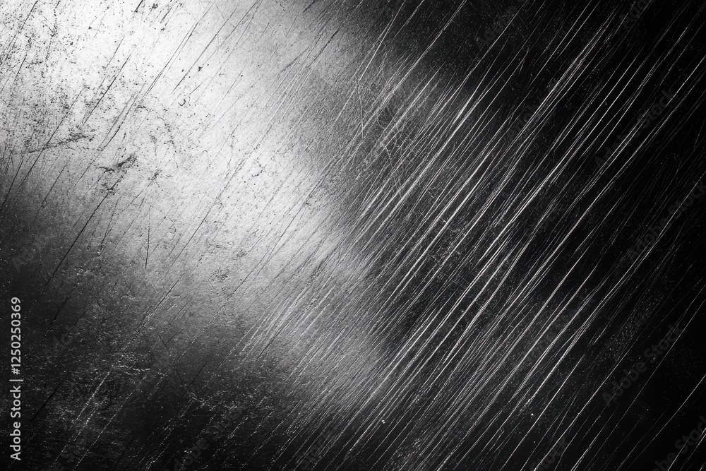 Scratched Metal Texture Abstract Black and White Metallic Surface with ...