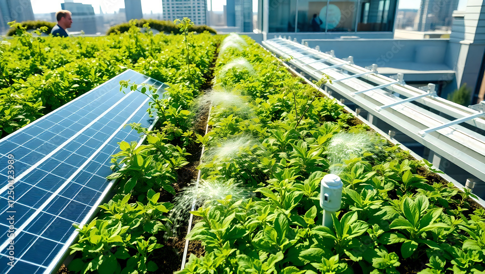 "Urban Rooftop Solar Garden: Sustainable Agriculture Meets Renewable ...