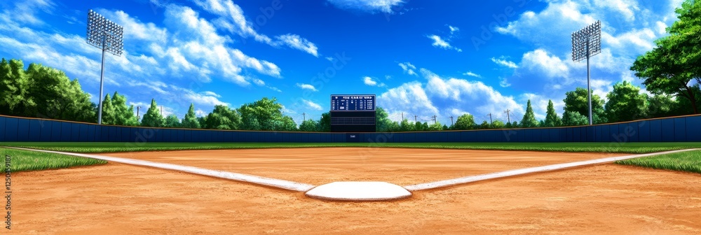 Little League Baseball Field Day - Sunny day at a Little League ...