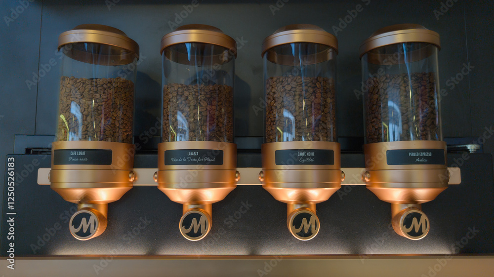 MaxiCoffee expert coffee distributor machine with lugat Lavazza carte ...